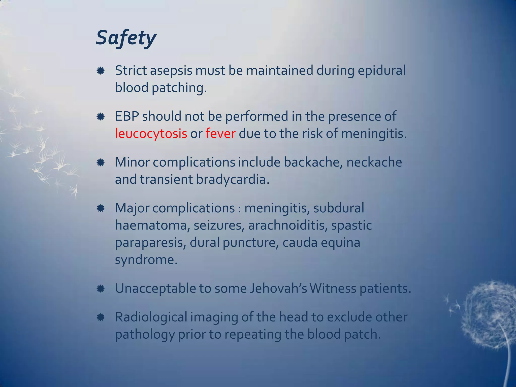 Post Dural Puncture Headache | PPTX