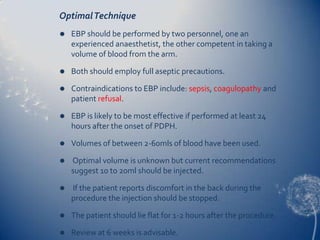 Post Dural Puncture Headache | PPTX
