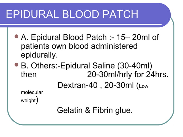 Post dural puncture headache | PPT | First Aid | Injuries
