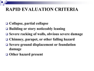 POST EARTHQUAKE BUILDING SAFETY EVALUATION TRAINING.pptx