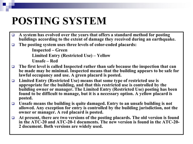 POST EARTHQUAKE BUILDING SAFETY EVALUATION TRAINING.pptx