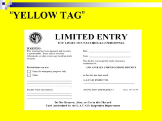 POST EARTHQUAKE BUILDING SAFETY EVALUATION TRAINING.pptx