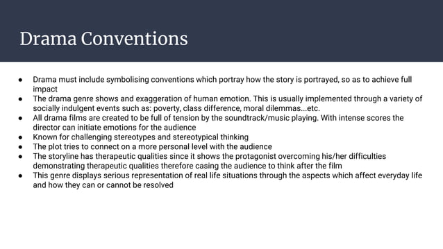 A2 Level Media Comedy Drama Codes & Conventions | PPTX | Drama | Genres