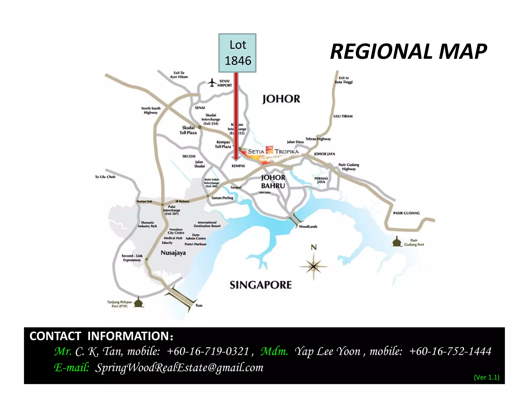 Lot 1846 Kempas with front and back road access and next to Shell and ...