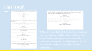 Script and Storyboard Development | PPTX | Screenwriting | Content ...