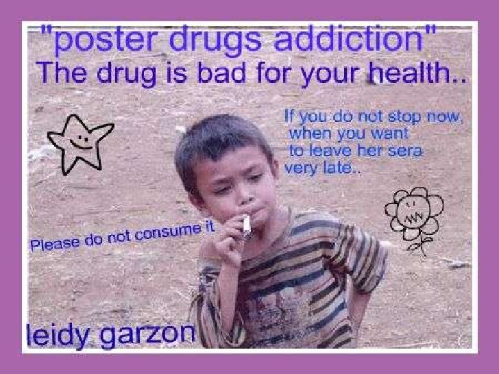 Poster addiction drugs