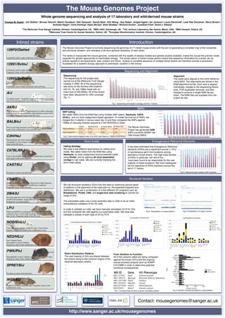 Mouse Genomes Poster - Genetics 2010 | PDF