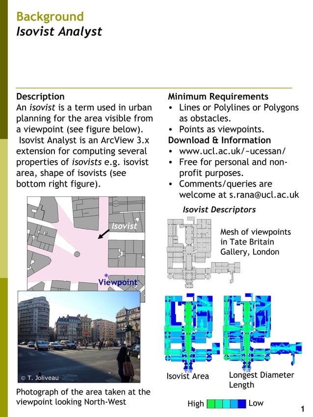 Isovist Analyst Extension for ESRI ArcView/ArcMap | PPT