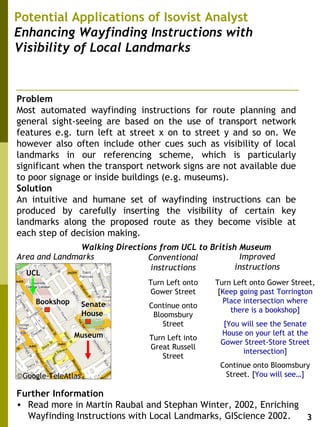 Isovist Analyst Extension for ESRI ArcView/ArcMap | PPT