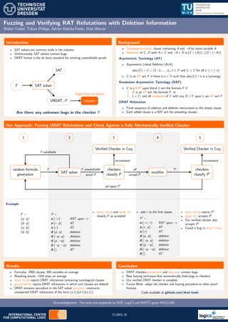 Fuzzing and Verifying RAT Refutations with Deletion Information | PDF