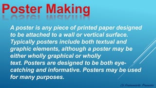 Poster Making ...How to make Poster or an Invitation Card | PPT
