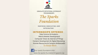 The sparks Foundation- GRIP | PDF