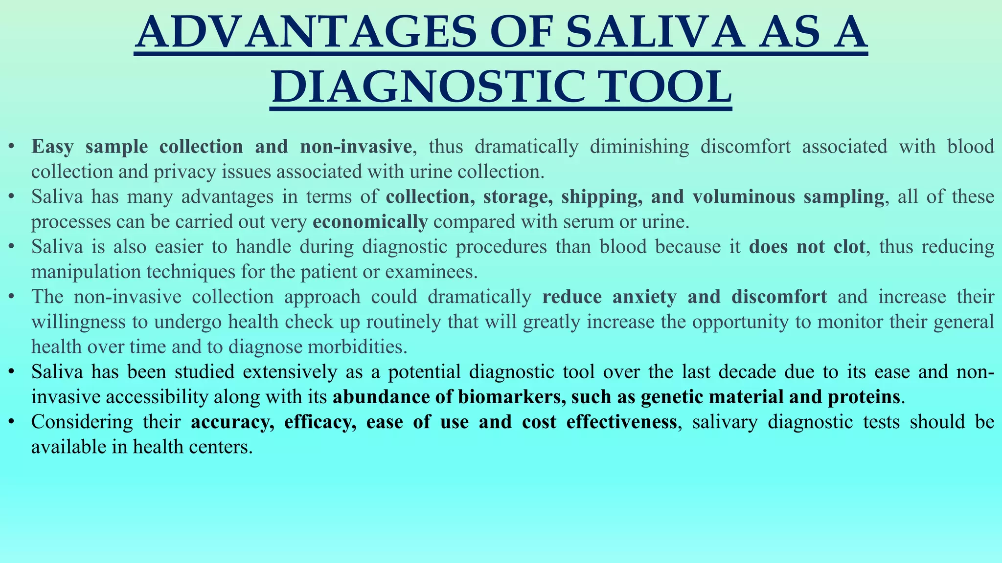 Salivary Diagnosis | PPTX