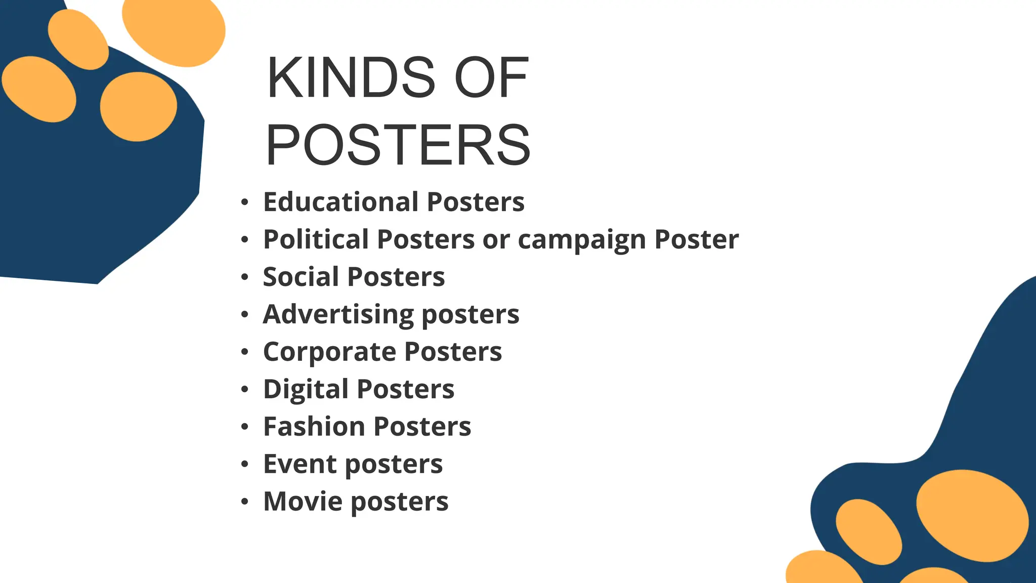 THE DEFINITION OF POSTER, KINDS OF POSTER | PPTX
