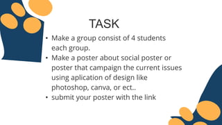THE DEFINITION OF POSTER, KINDS OF POSTER | PPTX