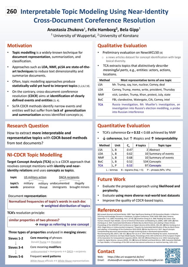 Interpretable Topic Modeling Using Near-Identity Cross-Document Coreference Resolution | PDF