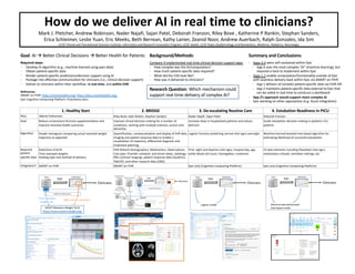 Delivering AI in real time to clinicians | PDF | Computer Software and ...