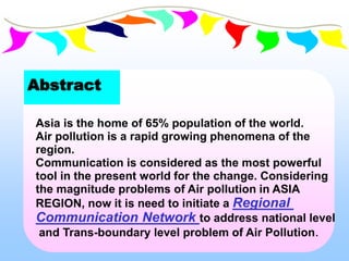 Poster communication for clean air Quality | PPT