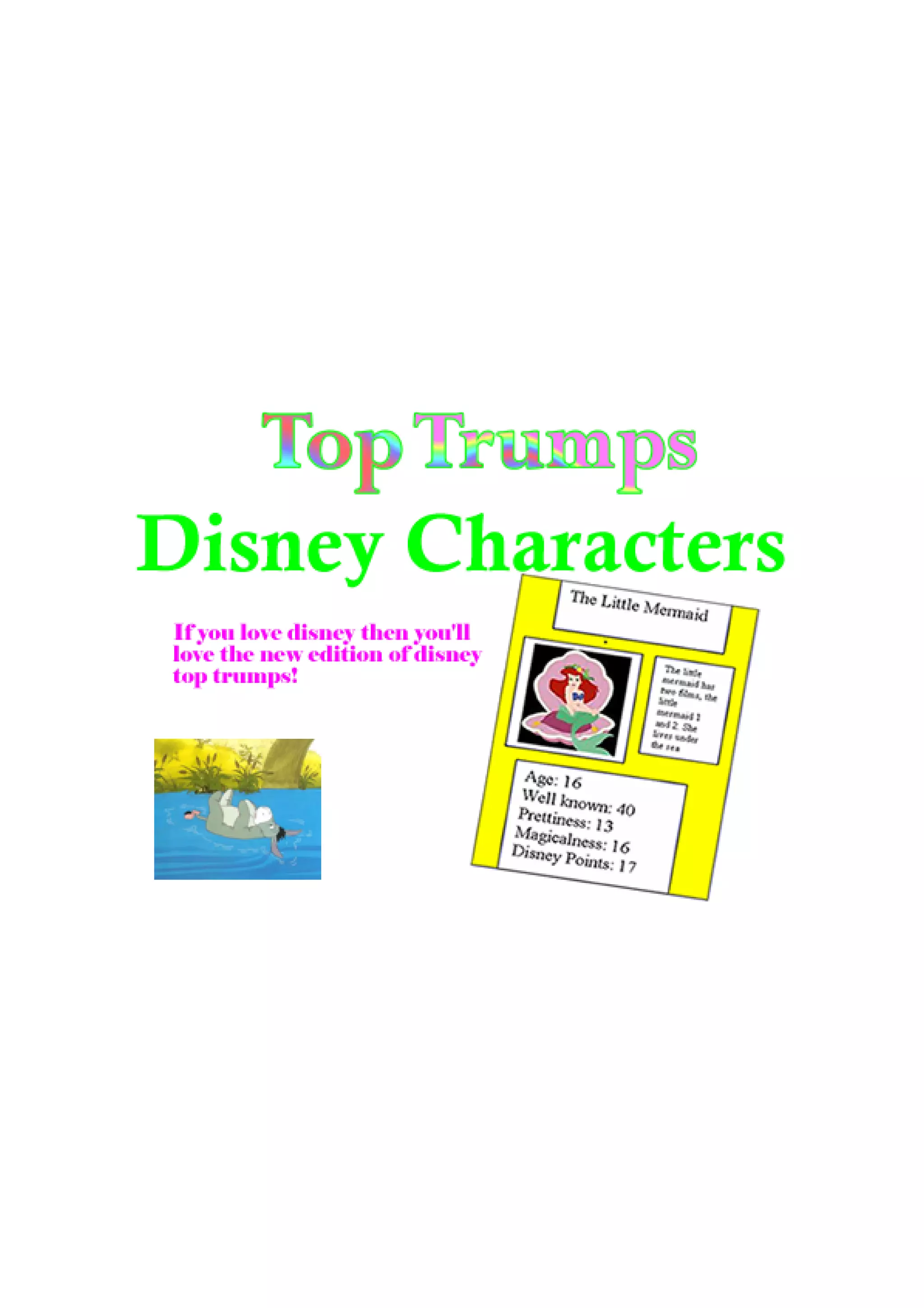 Poster For Top Trumps | PDF