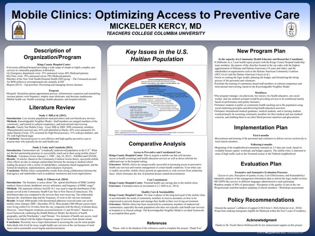 Mobile Clinics - Optimizing Access to Preventive Care | PDF | Physical ...