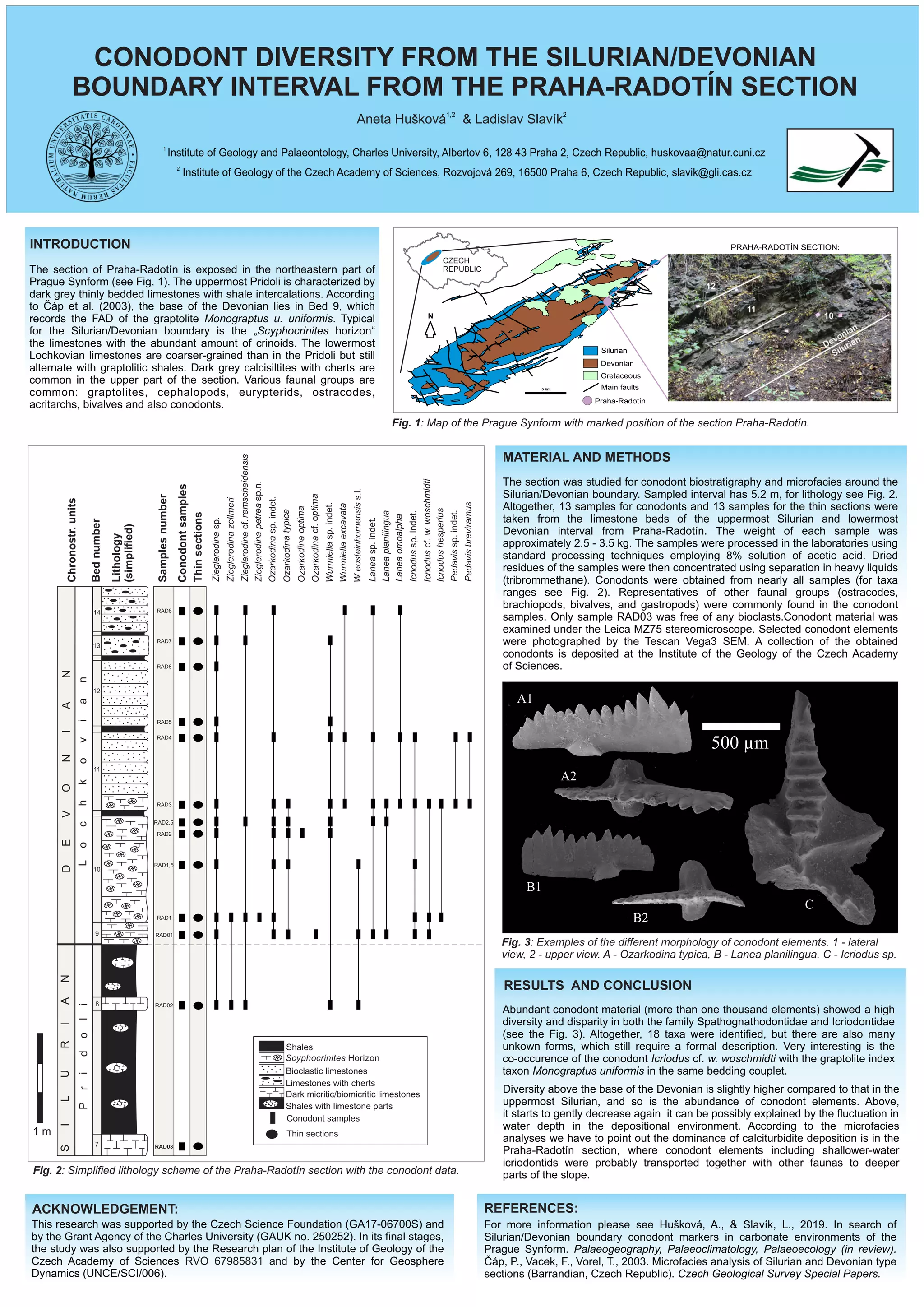 Conodont diversity from Silurian/Devonian boundary interval from the ...