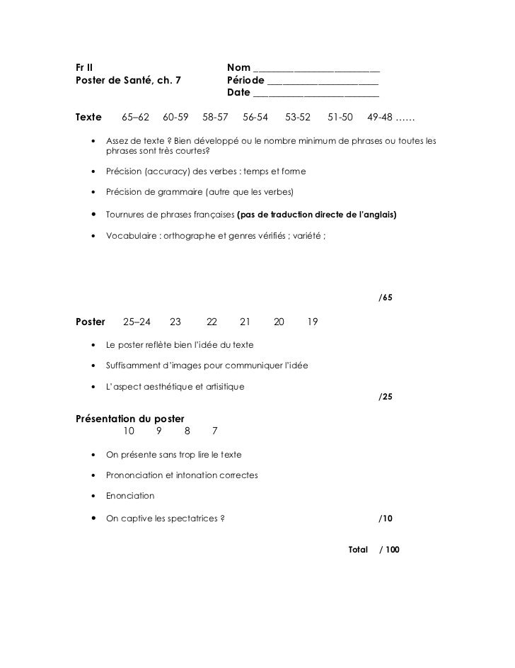 Etre en Bonne Forme Poster Project