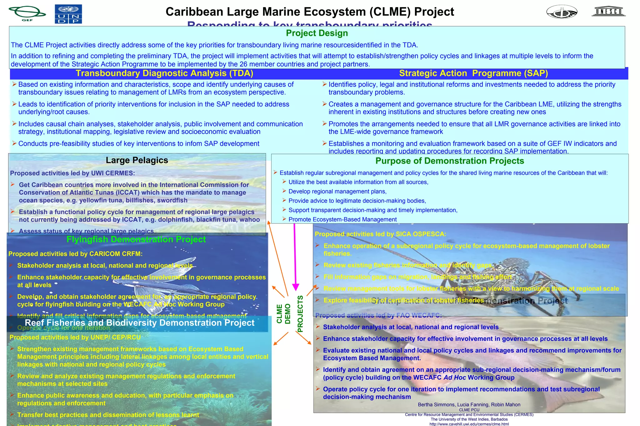 Poster Presentation: Caribbean Large Marine Ecosystem (CLME) Project ...