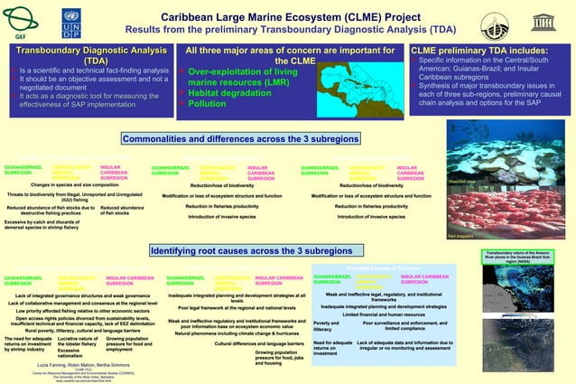 Poster Presentation: Caribbean Large Marine Ecosystem (CLME) Project ...