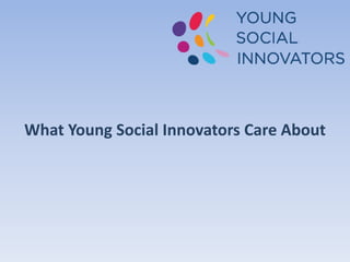 What Young Social Innovators Care About - Poster Activity | PPTX