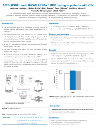 AMPLICOR® and LINEAR ARRAY® HPV testing in patients with CIN | PDF