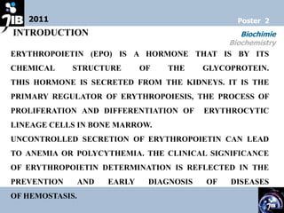 Poster 13 biochimie | PPTX