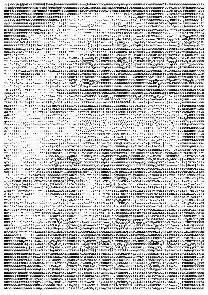 ASCII poster of me...