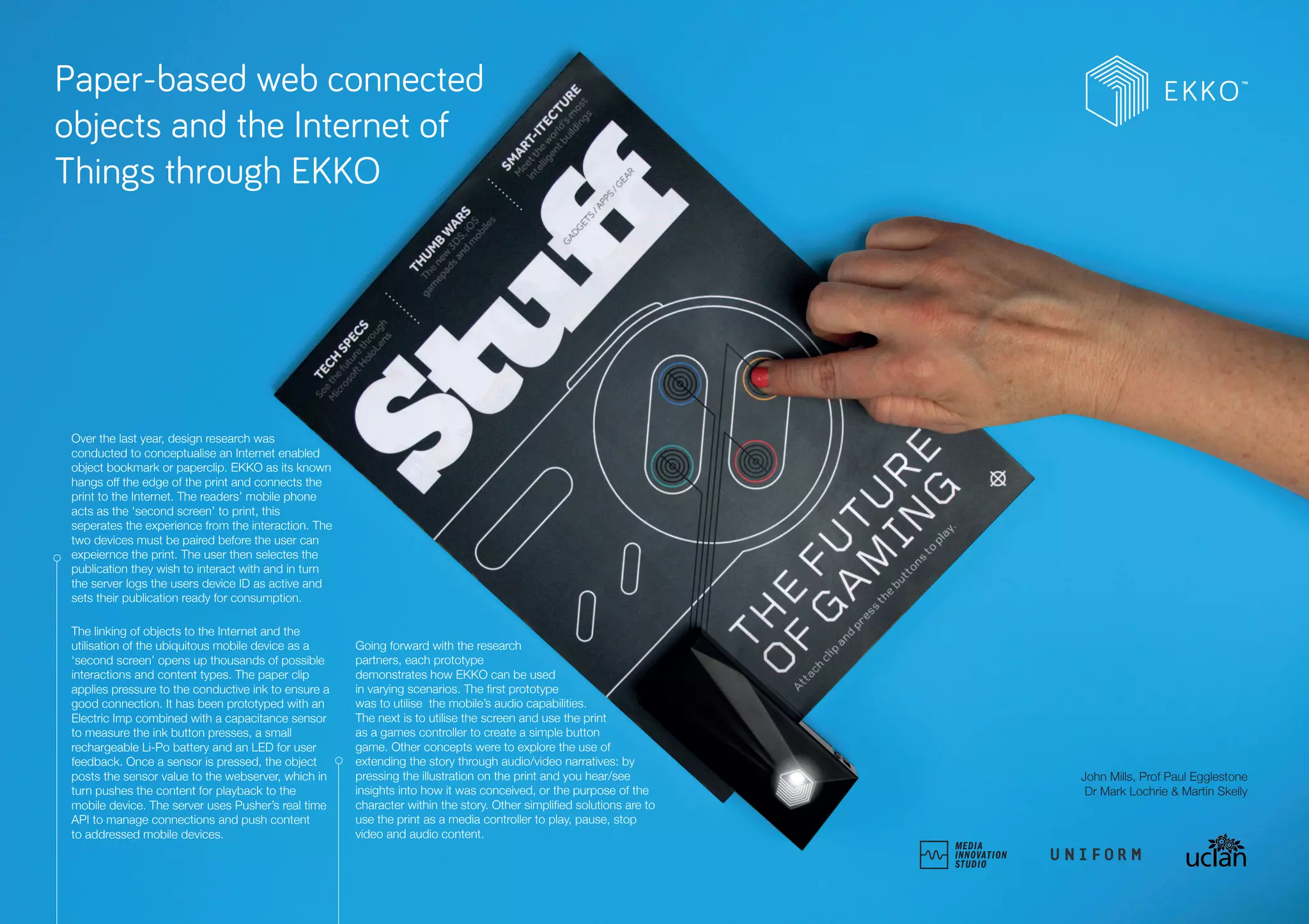 EKKO: Paper based web connected objects & IoT | PDF