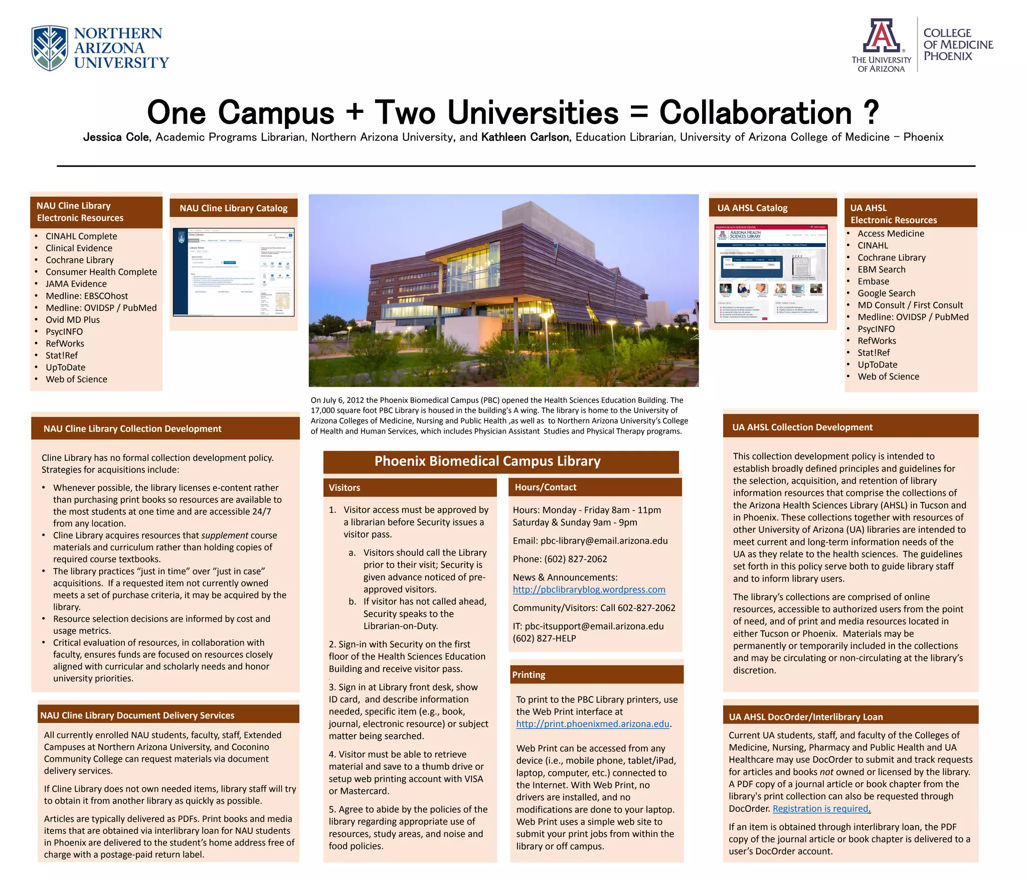 One Campus + Two Universities = Collaboration? | PPT