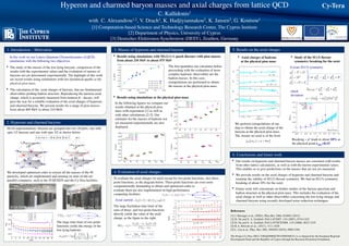 Hyperon and charmed baryon masses and axial charges from Lattice QCD | PPT