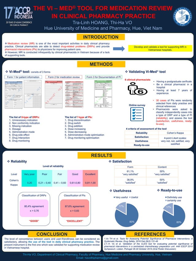 Poster- The Vi-Med tool for medication review | PDF | Pharmaceutical ...
