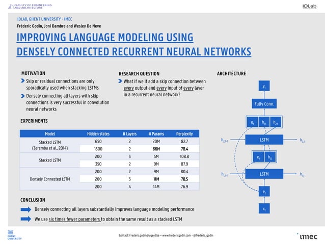 Improving Language Modeling using Densely Connected Recurrent Neural Networks | PDF