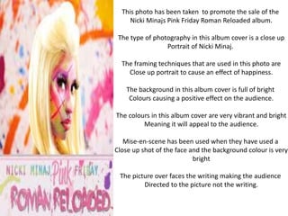 Film Cover and Music Album cover analysis task | PPT