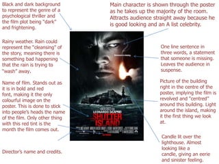 Poster analysis: Shutter Island | PPT