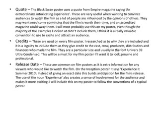 Psychological Thriller Poster Analysis | PPTX