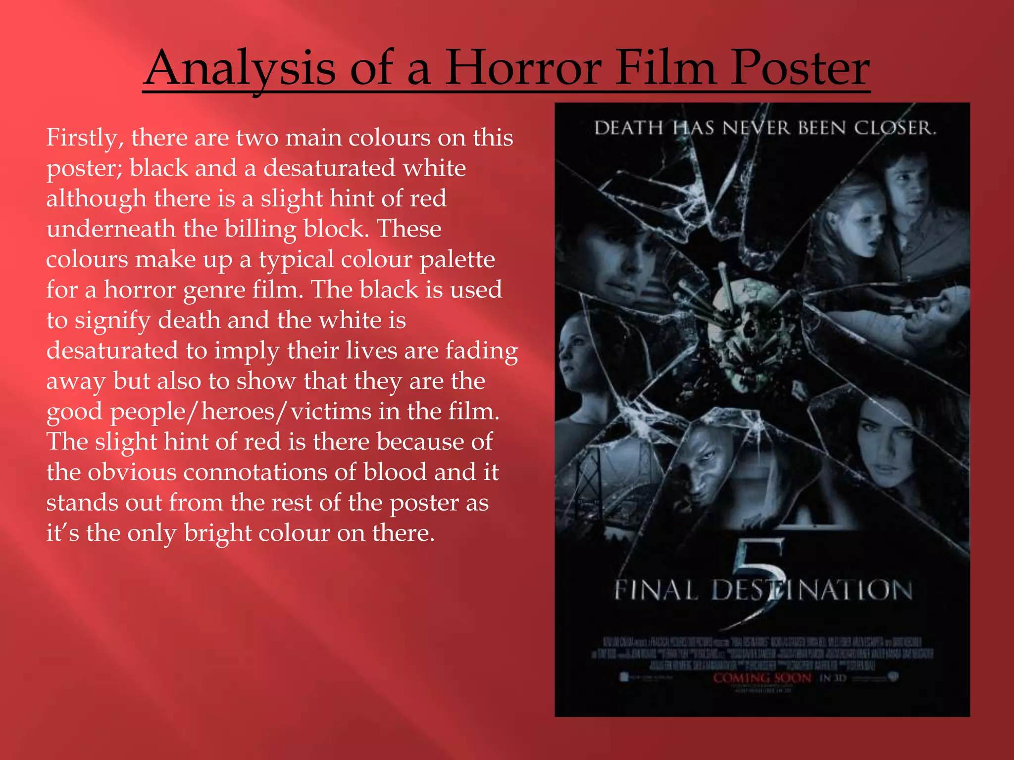 Horror Movie Poster Analysis | PPTX
