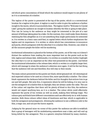 Poster analysis friday the 13th | DOCX