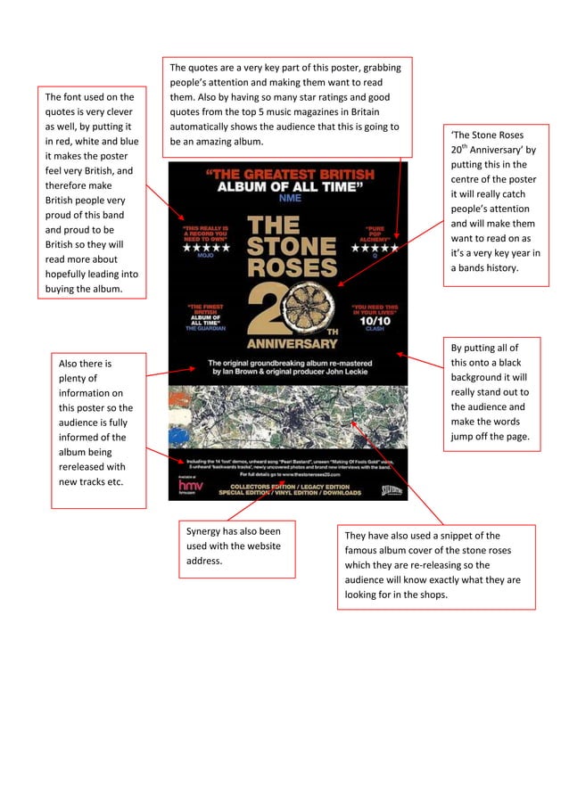 Poster analysis 6 | DOCX | Music | Entertainment