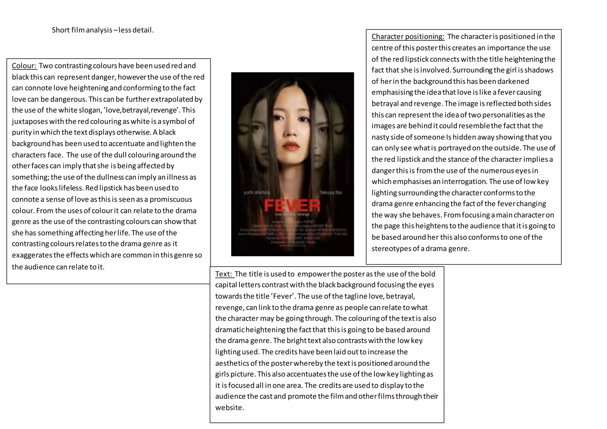 poster Analysis | DOCX | Drama | Genres