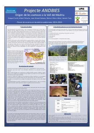 Projecte Andbies: Origen de les avetoses a la Vall del Madriu | PDF