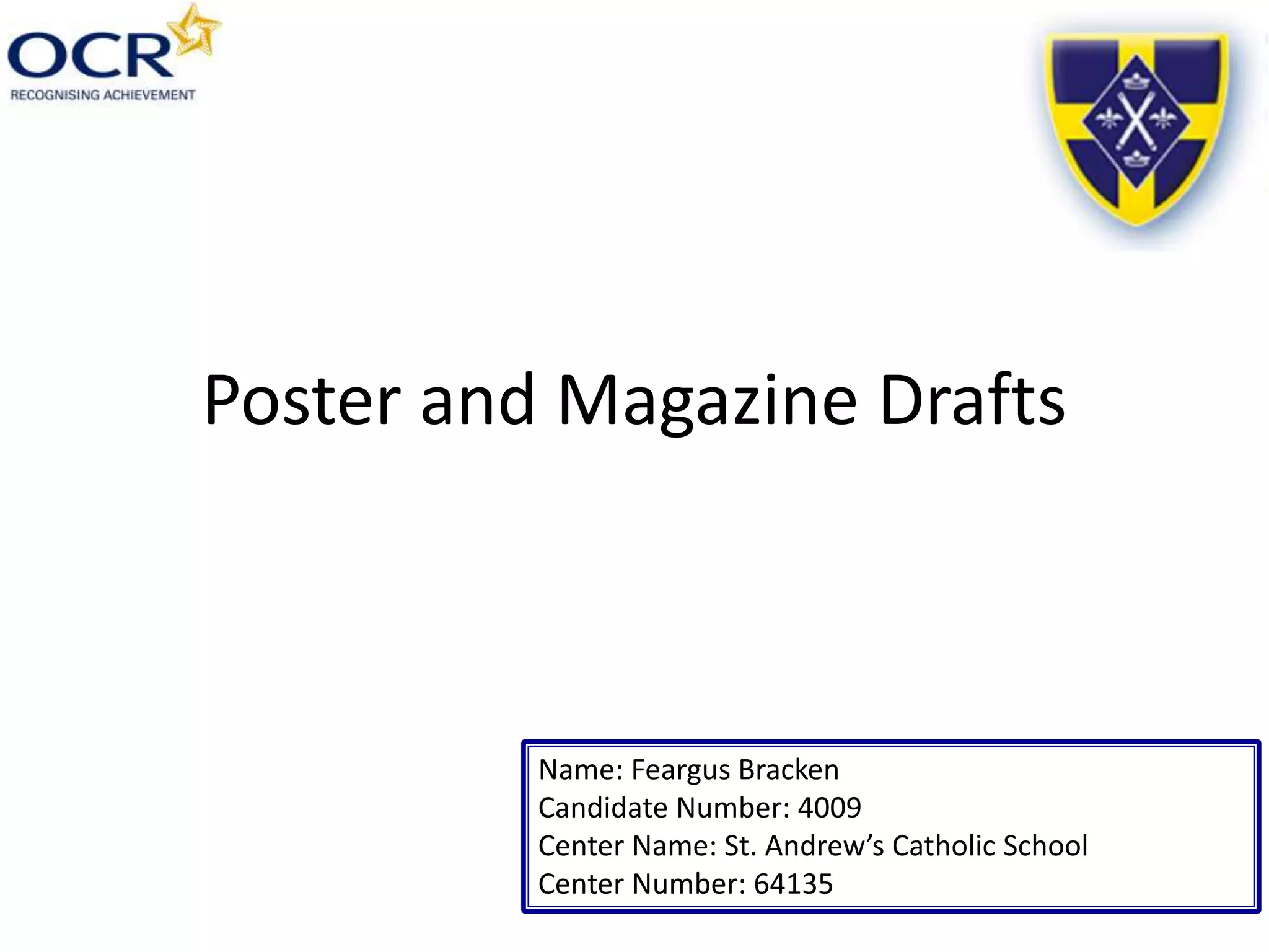Hand Drawn Drafts - Magazine and Poster | PPT