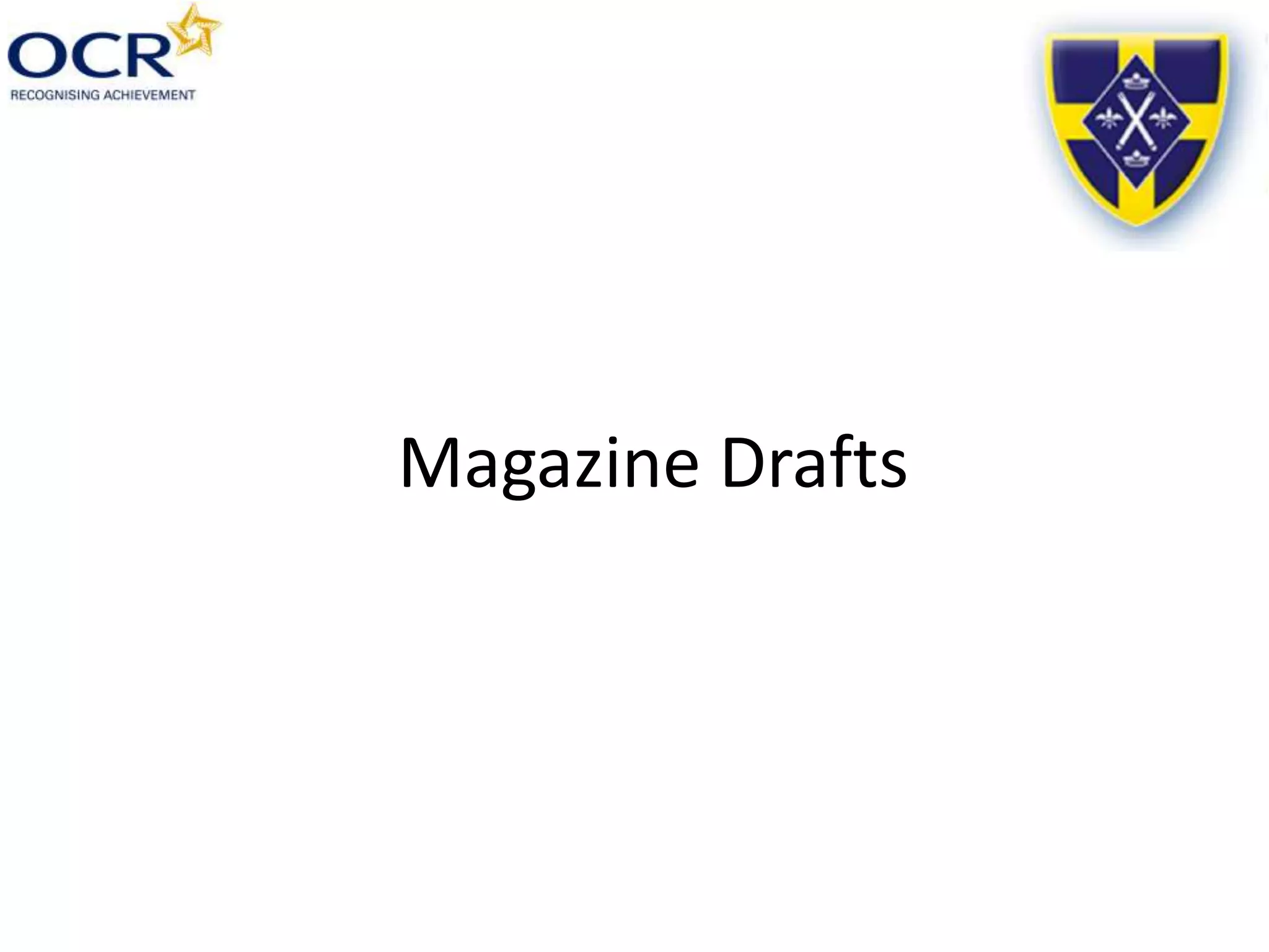 Hand Drawn Drafts - Magazine and Poster | PPTX