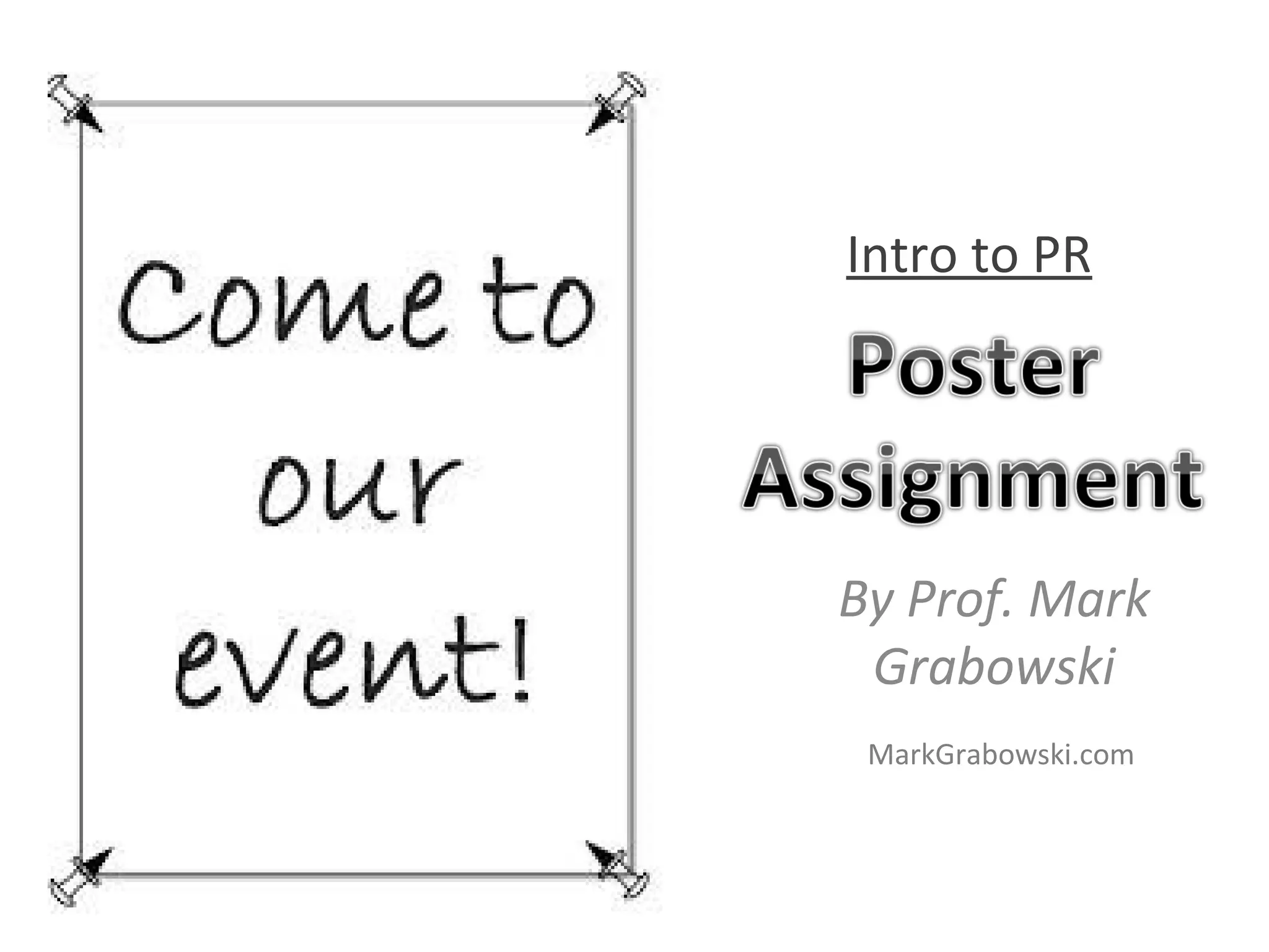 Poster assignment - PR | PPT