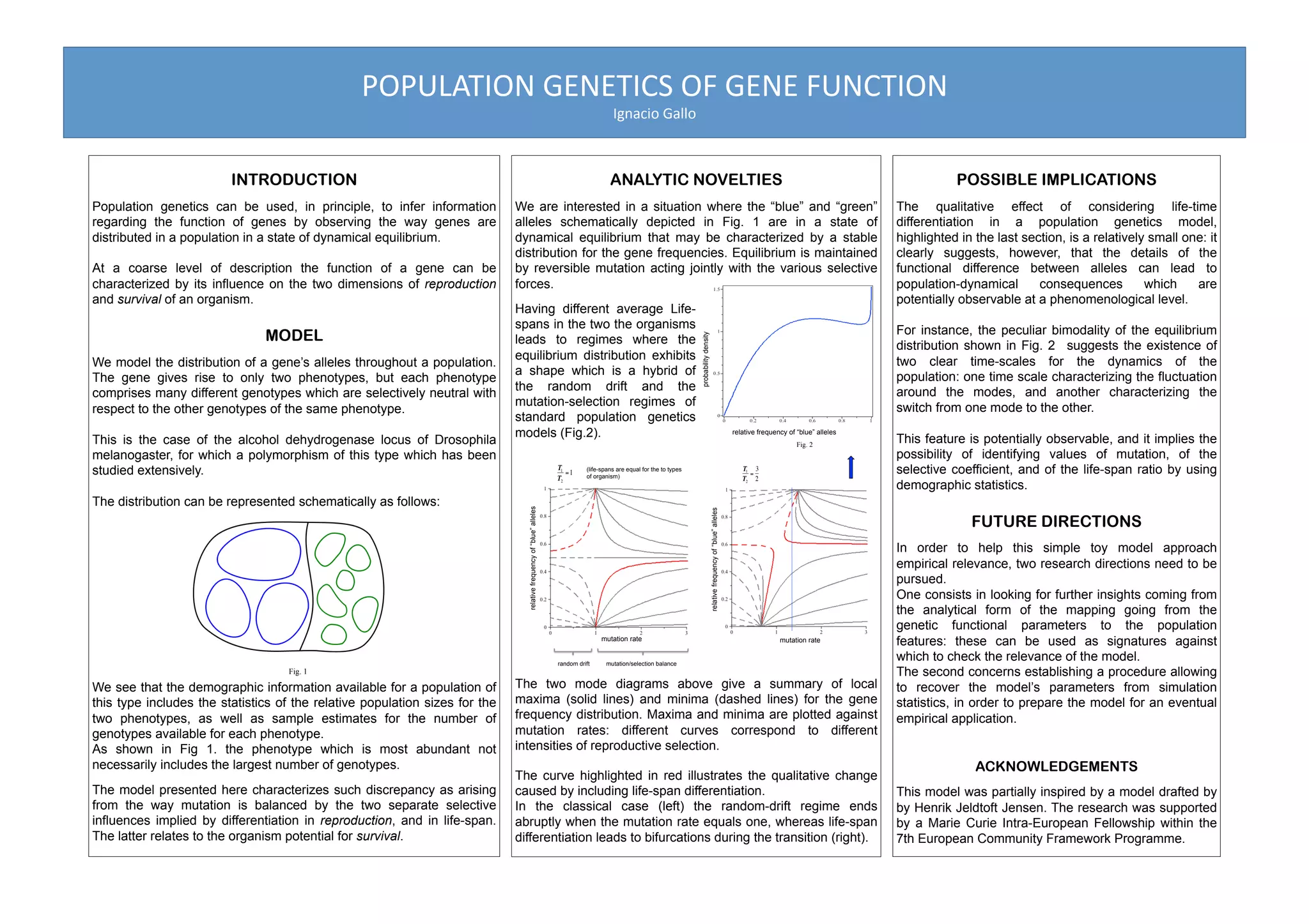 population genetics of gene function (poster) | PPT