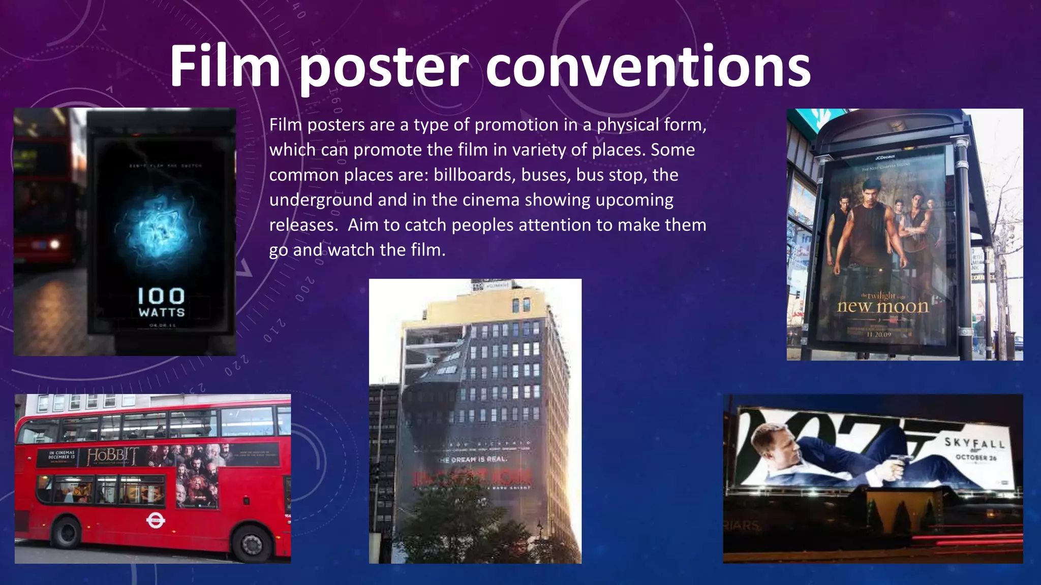 Film Poster Conventions | PPTX